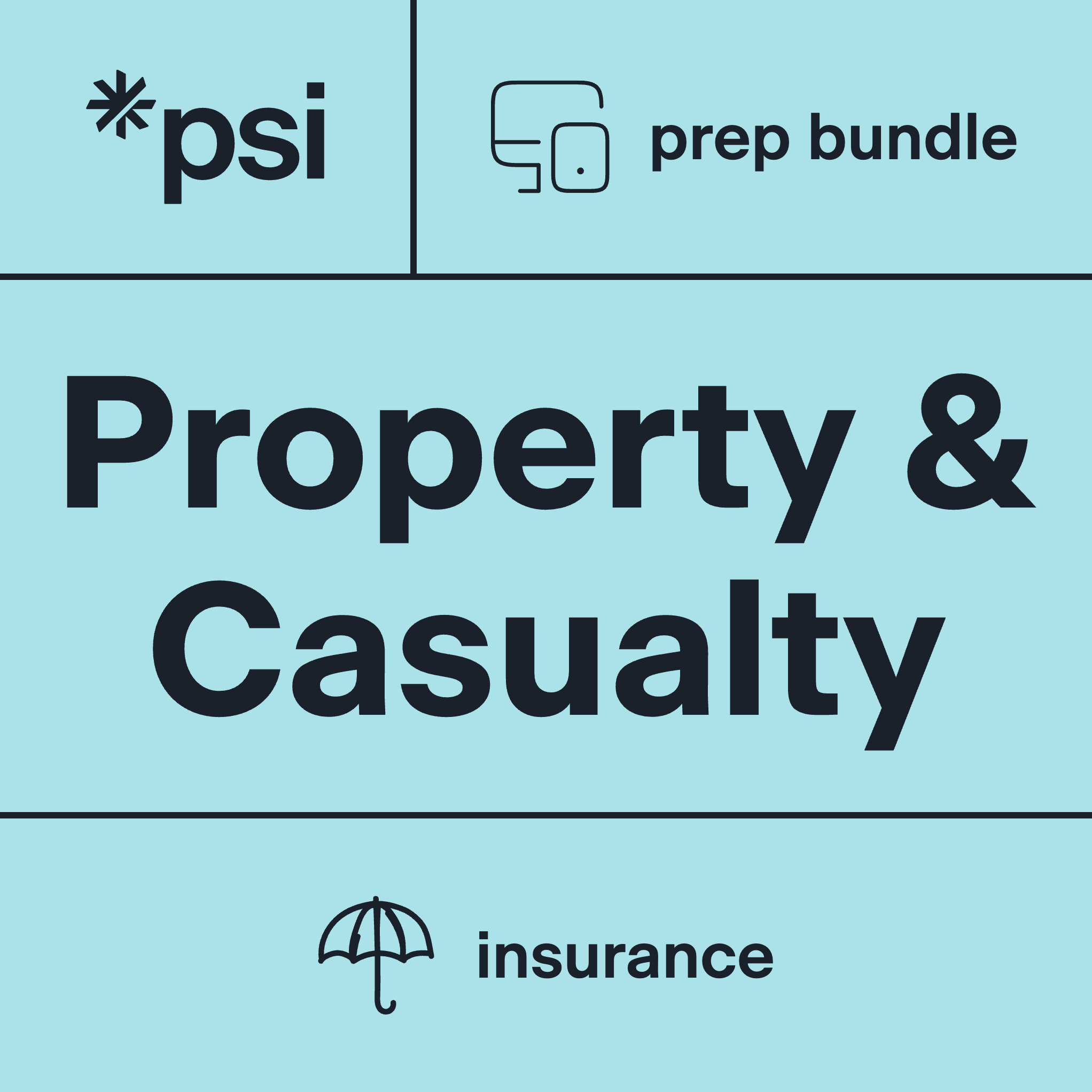 Property and Casualty Insurance Exam Bundle - PSI Test Prep - 1150+ Items