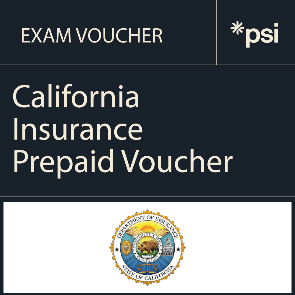 CA Insurance Prepaid Exam Vouchers - PSI Online Store