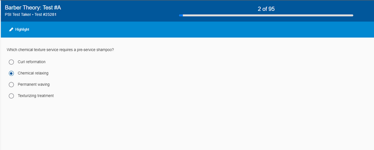 Barber Theory-Practice Test Pack - PSI Test Prep - 285 Items - PSI ...