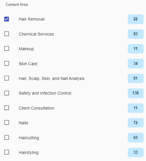 Cosmetology Theory (Spanish) Study-Pack - PSI Test Prep - 550+ items ...
