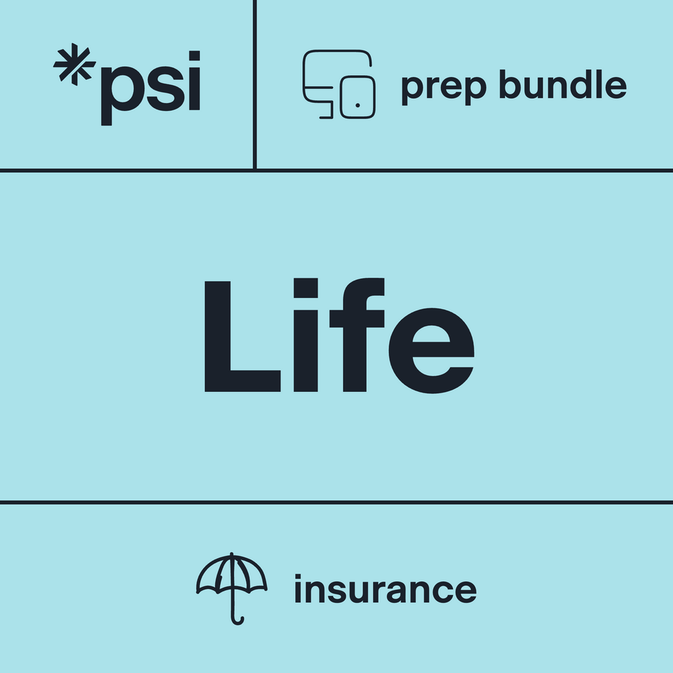 Life Insurance Exam Bundle - PSI Test Prep - 650+ Items