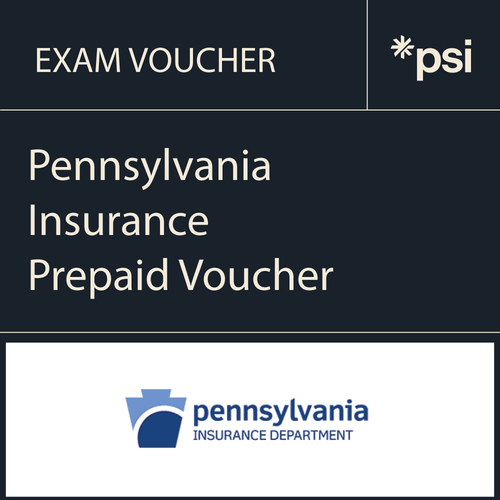 PA Insurance Prepaid Exam Vouchers - PSI Online Store