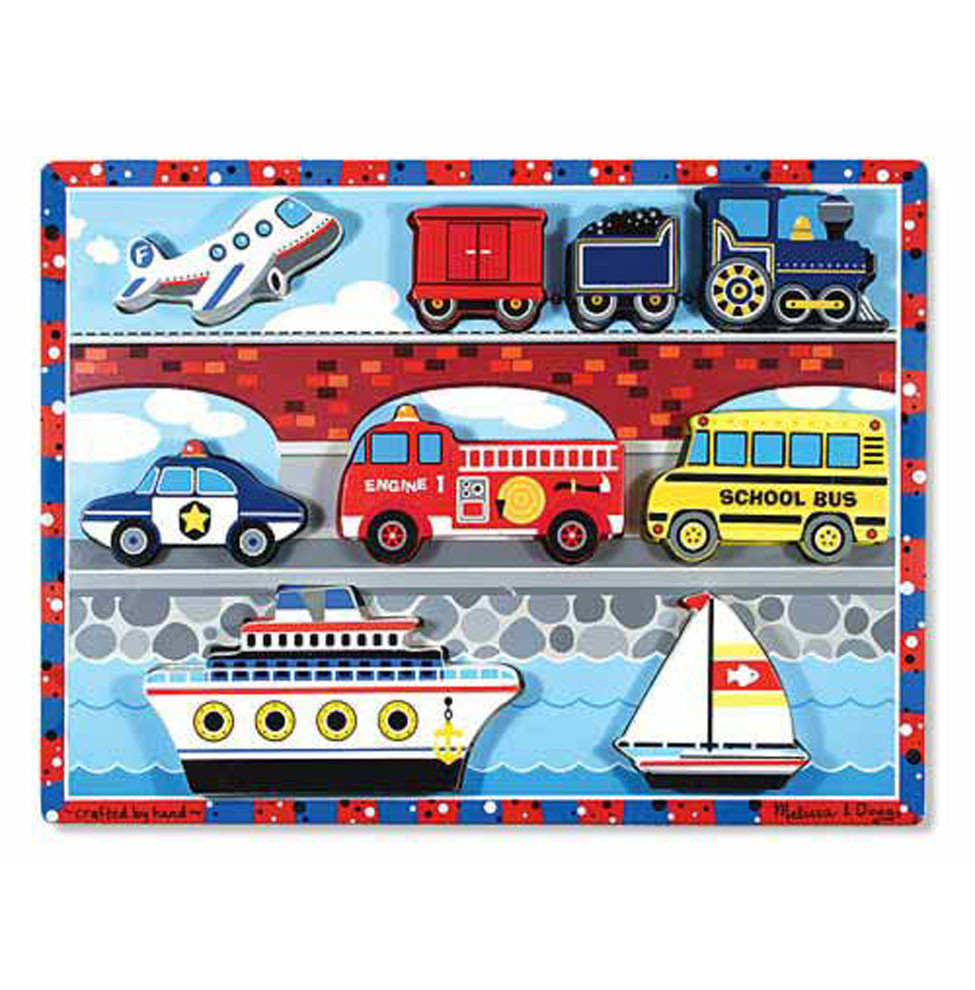 Chunky Jigsaw Puzzle- Vehicles - The Smiley Barn