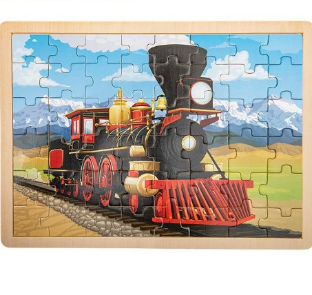 48 Piece Puzzle - Train - The Smiley Barn