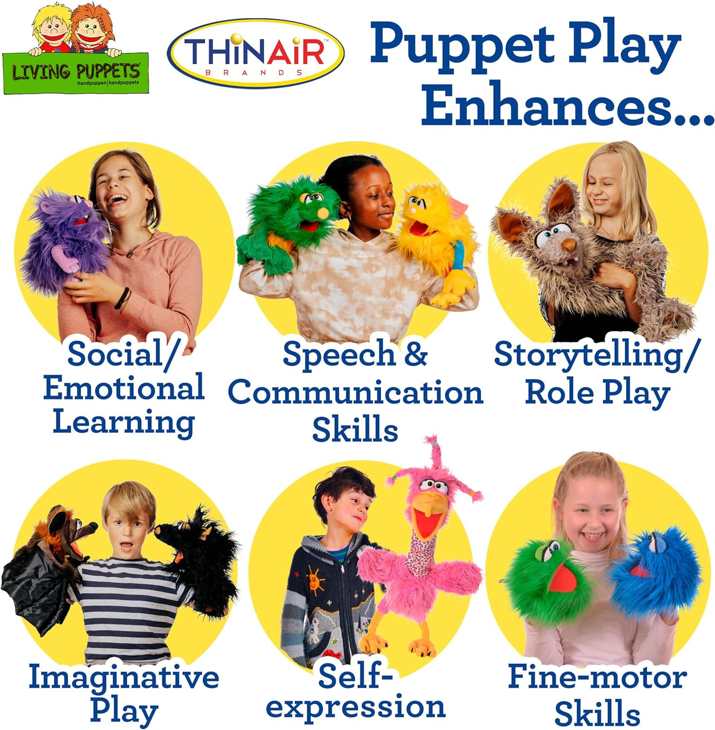 Living Puppets - Cammy 16" - The Smiley Barn
