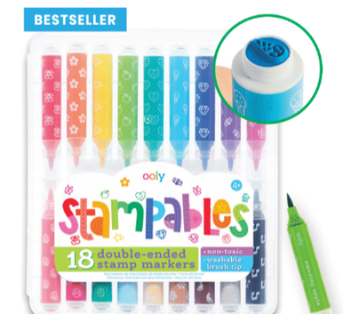Stampable Double Ended Stamp Markers - Set of 18 - The Smiley Barn