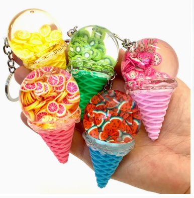 Floaty Key Chain - Fruit Ice Cream - The Smiley Barn