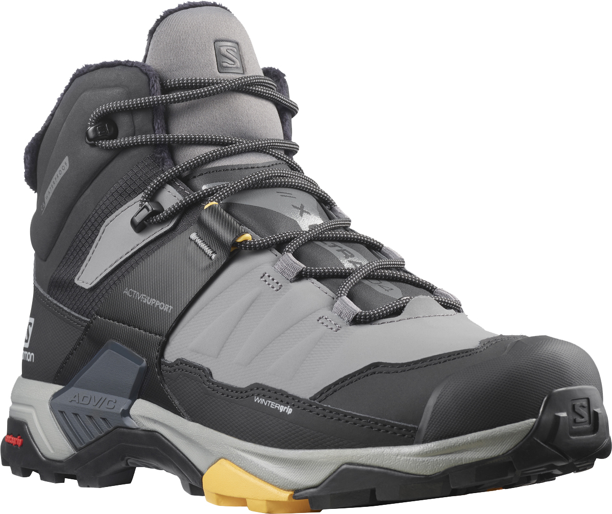 Salomon X Ultra 4 Mid TS Waterproof Winter Boots Men s Quiet Shade Black Warm Ap 8