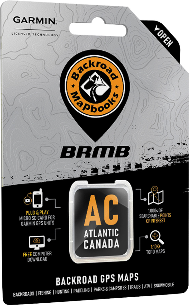 Backroad Mapbooks Atlantic Canada GPS Map SD | MEC