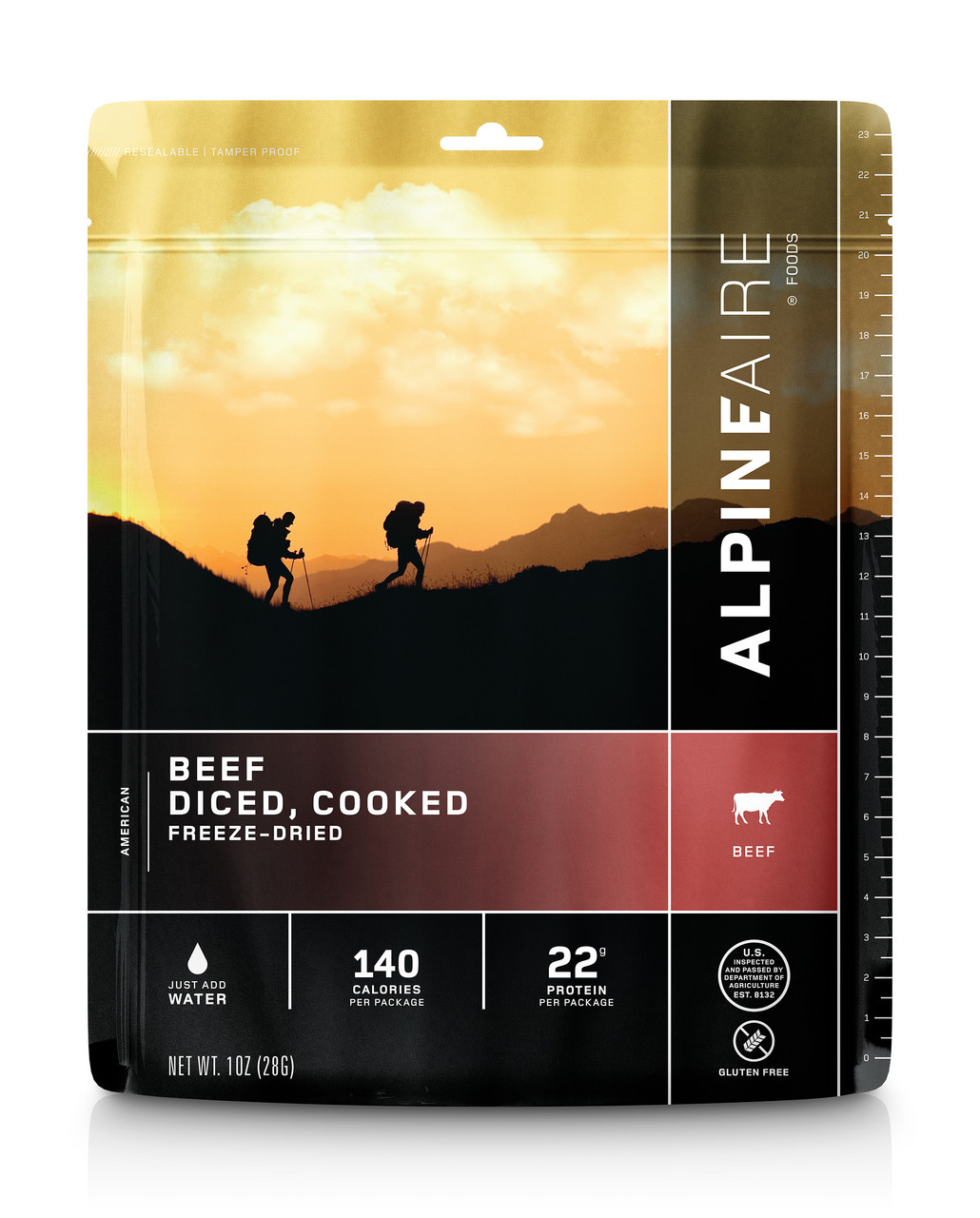 AlpineAire Freeze-Dried Cooked, Diced Beef | MEC