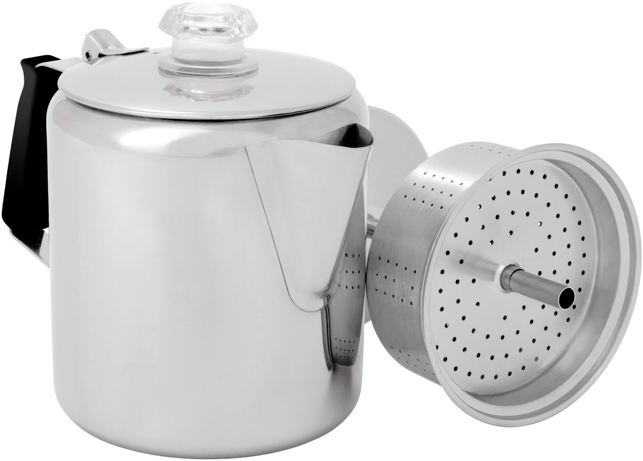 GSI Glacier Stainless Steel 6 Cup Percolator | MEC