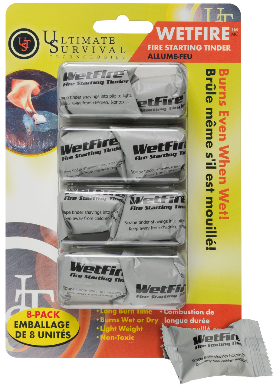 Ultimate Survival Technologies WetFire Fire Starting Tinder (8 Pack) | MEC