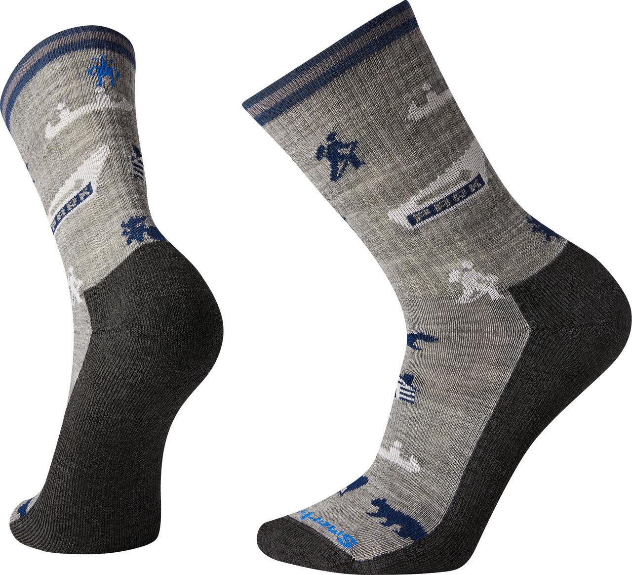 Smartwool Hike Light Park Explorer Pattern Crew Socks - Unisex | MEC