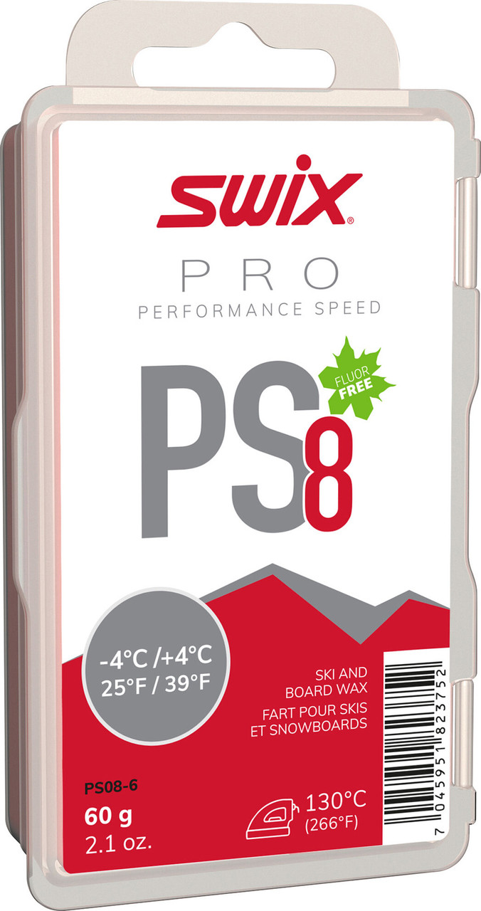 Swix PS8 Glide Wax (-4 to 4C) | MEC