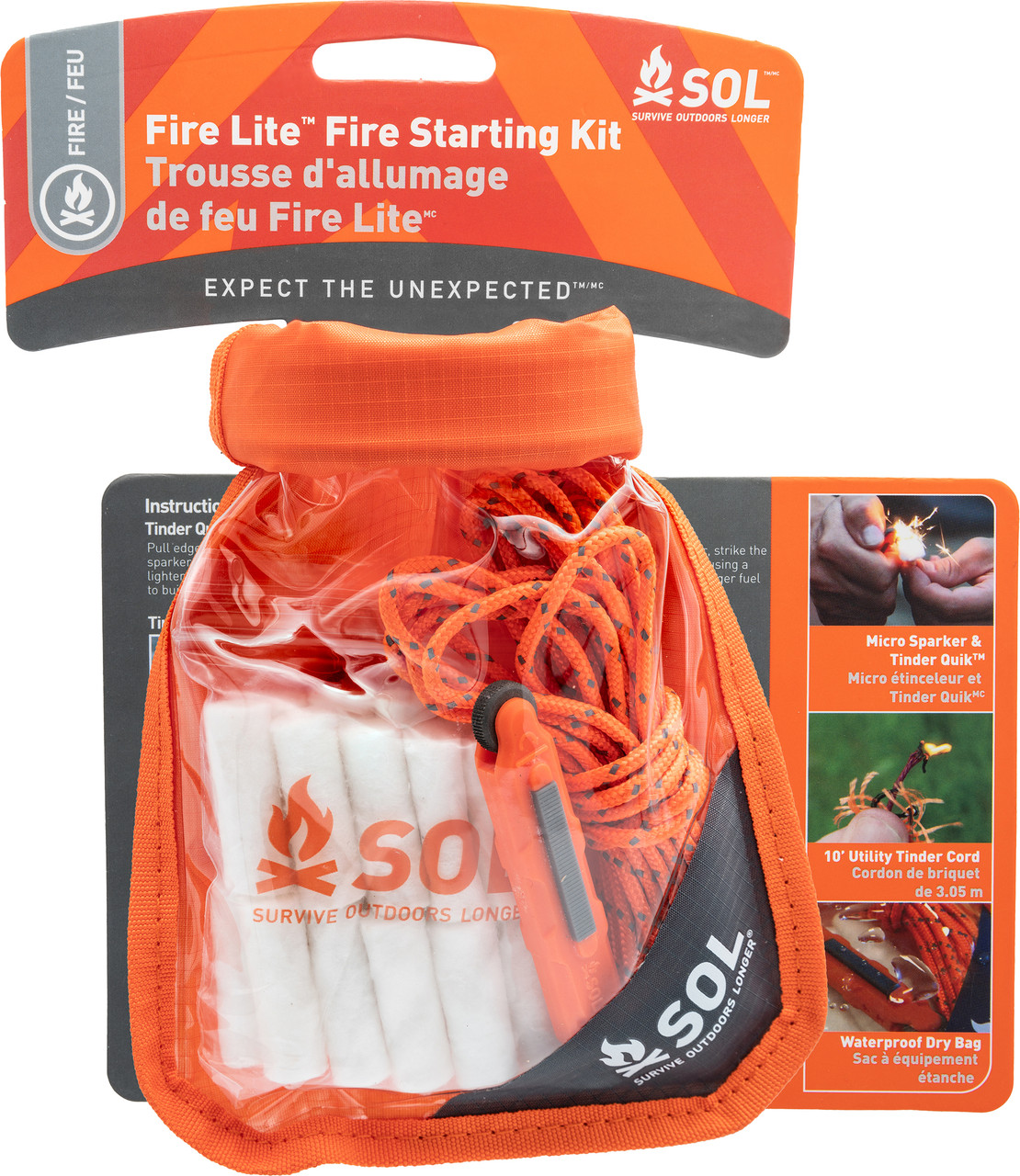 Survive Outdoors Longer Fire Lite Kit in Dry Bag | MEC