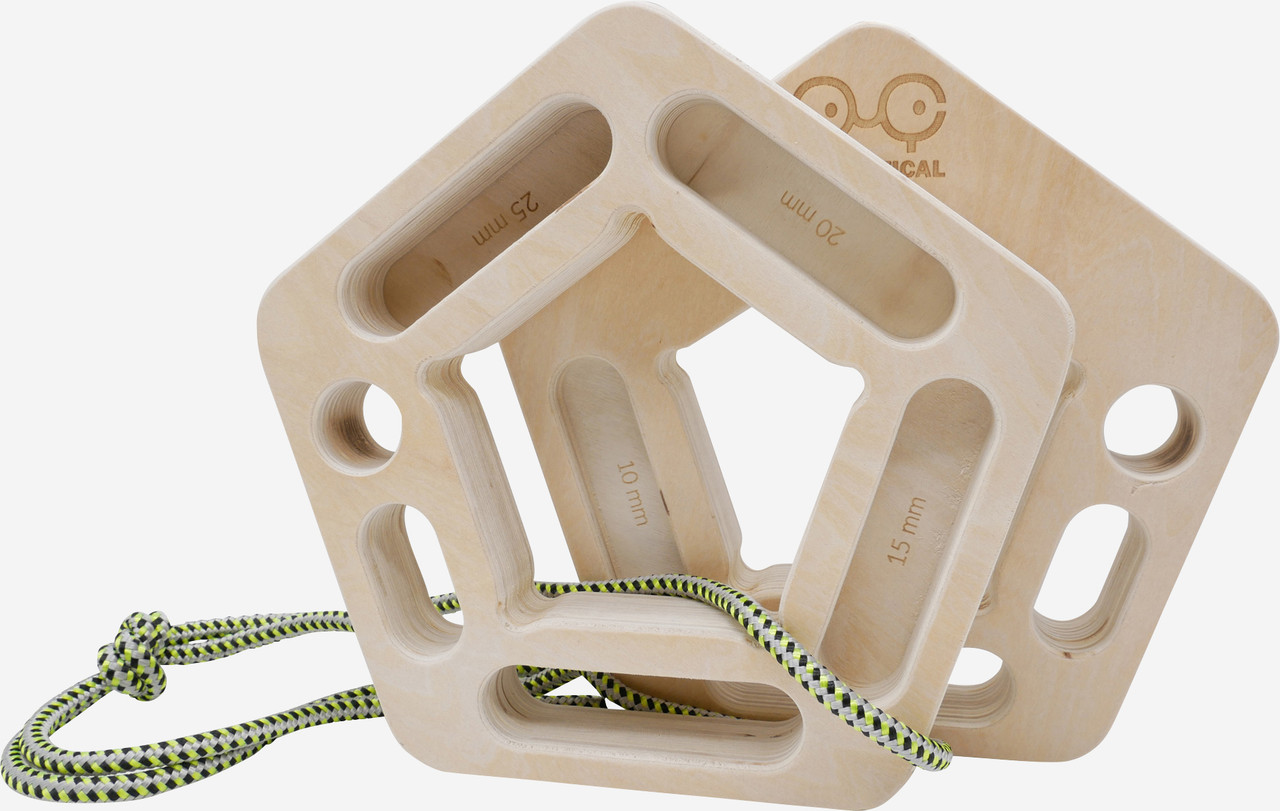 YY Vertical Penta Wood Portable Hangboard | MEC