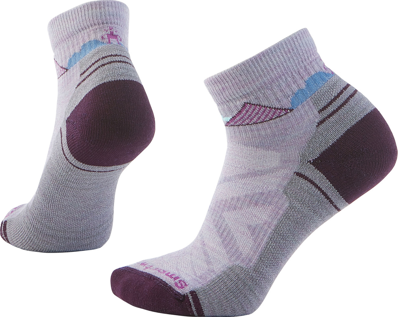 Smartwool Hike Light Cushion Clear Canyon Pattern Ankle Socks - Women's ...