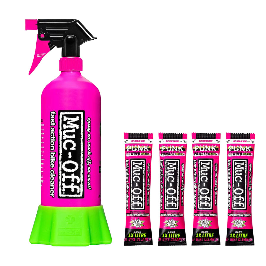 Muc-Off Punk Powder (4-pack) with Aluminum Bottle | MEC