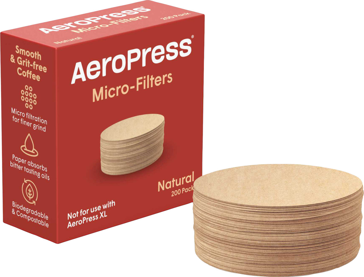 Aeropress Natural Paper Coffee Filter | MEC