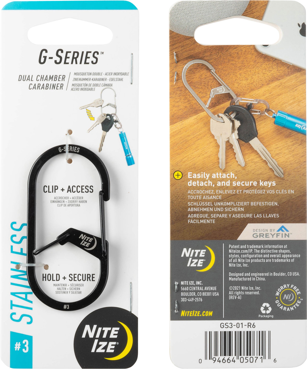 Nite Ize G-Series Dual Chamber Carabiner 3 | MEC