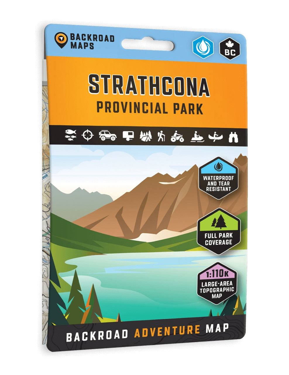 Backroad Mapbooks Strathcona Provincial Park BC Map | MEC