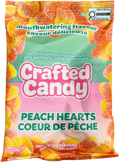 Crafted Candy Peach Hearts | MEC