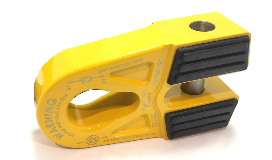 Yellow - Expert FlatLink E Winch Recovery Hook - Snake Racing