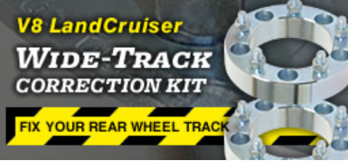 76/78 Series V8 LandCruiser 1.5" Wide-Track Wheel Spacer Kit - Snake Racing