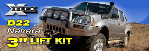 Nissan Navara D22 3" Lift Kits - Snake Racing