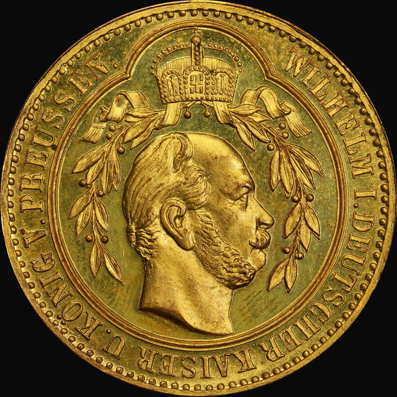PCGS SP65 1888 German States: Prussia "In Memory of Wilhelm I" brass ...