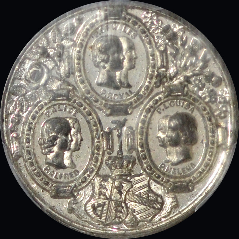 PCGS SP63 1850 Great Britain Victoria Royal Family Medal - only 1 ...