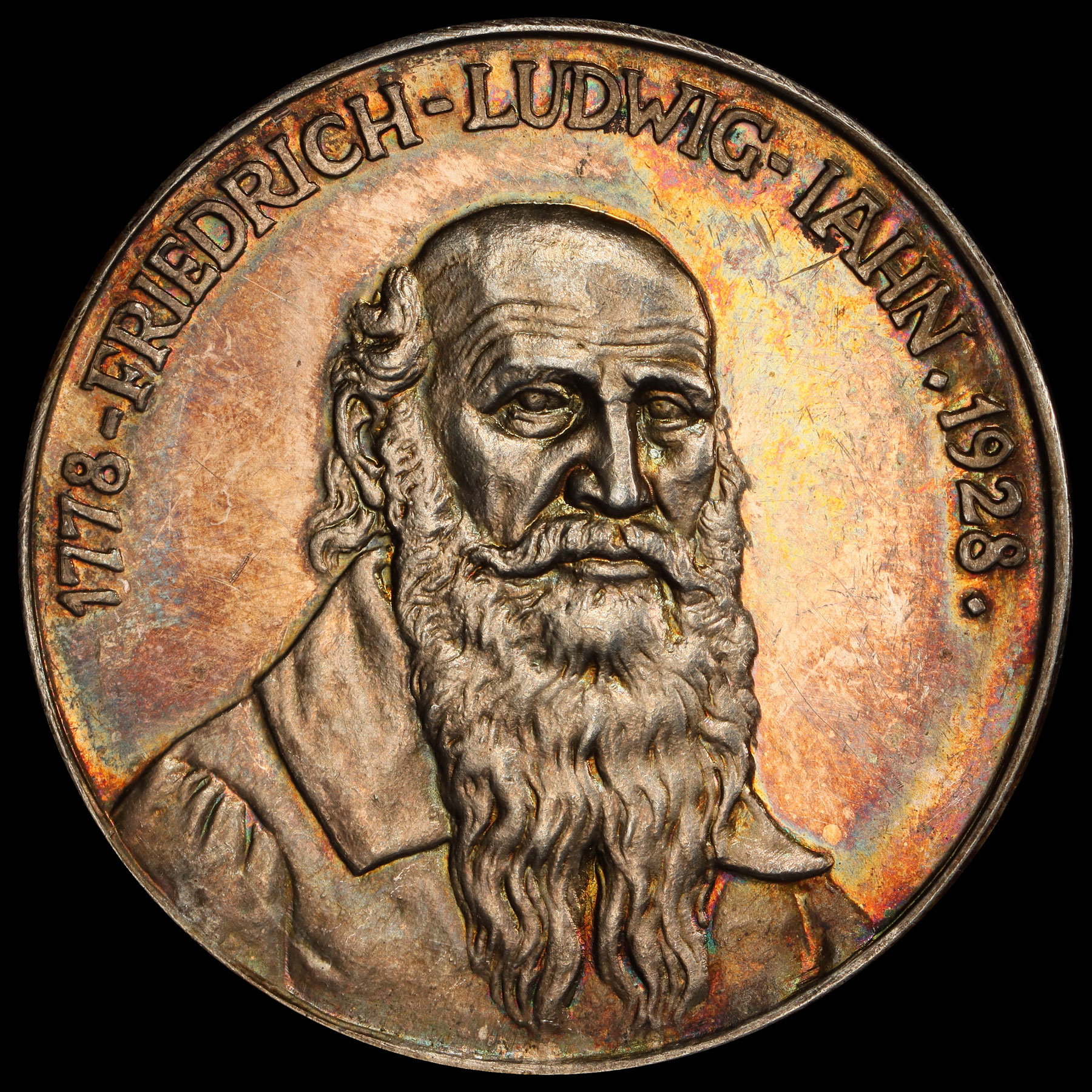 PCGS SP62 1928 Germany Friedrich Ludwig Jahn 150th Birthday Silver medal