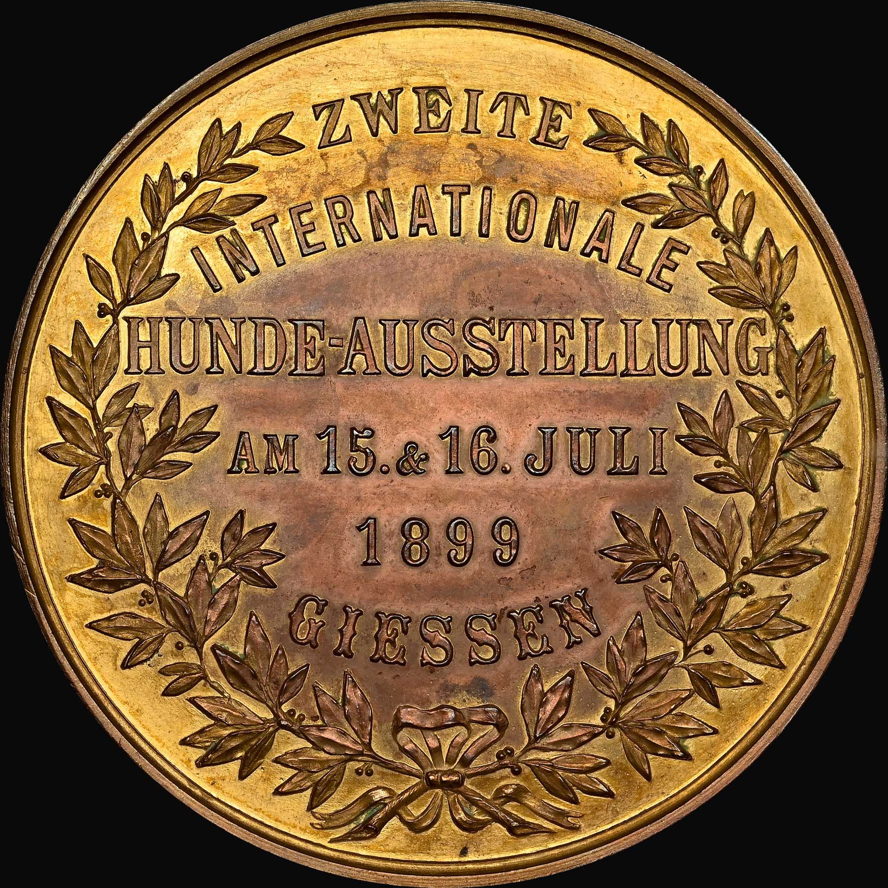 NGC MS63 1899 German States: Hesse. Ernst Ludwig gilt bronze ...