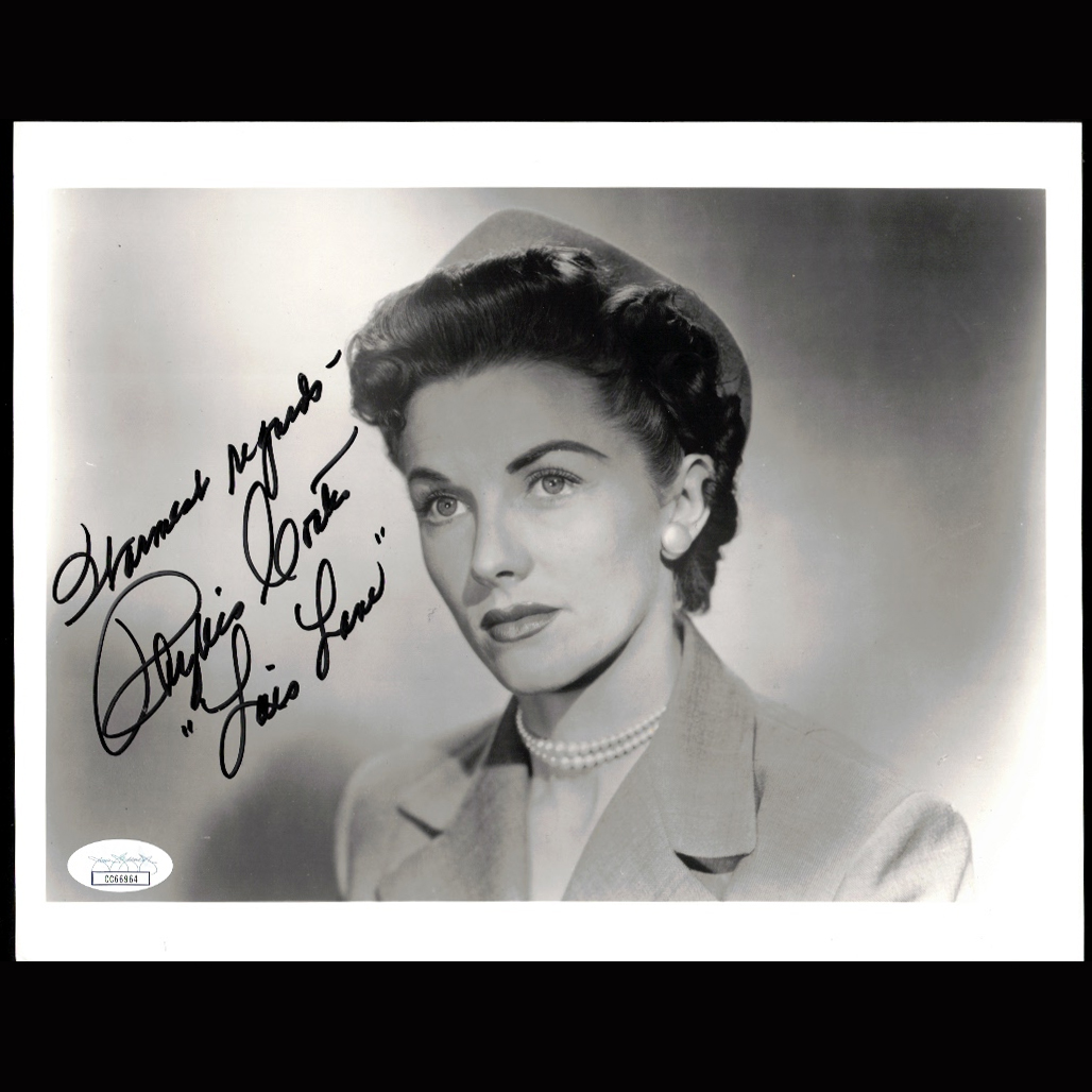 Certified Phyllis Coates Lois Lane Superman Actress Autographed Signed ...