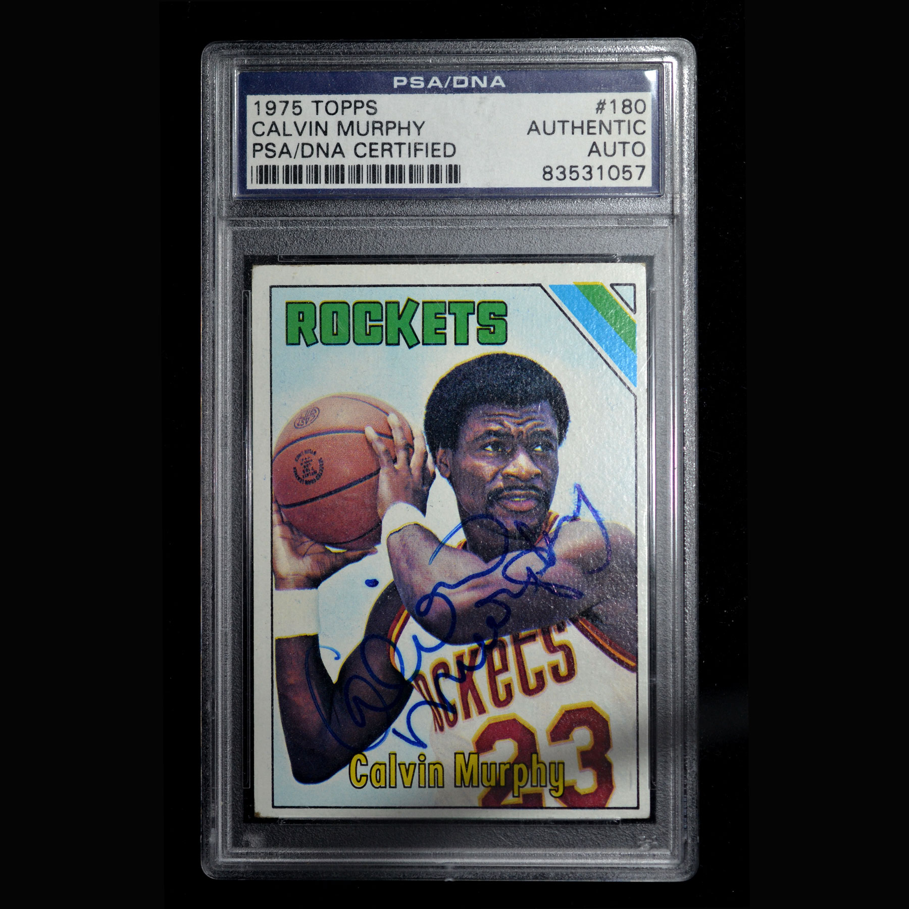 PSA 1975 TOPPS #180 Calvin Murphy Signed Basketball trading card