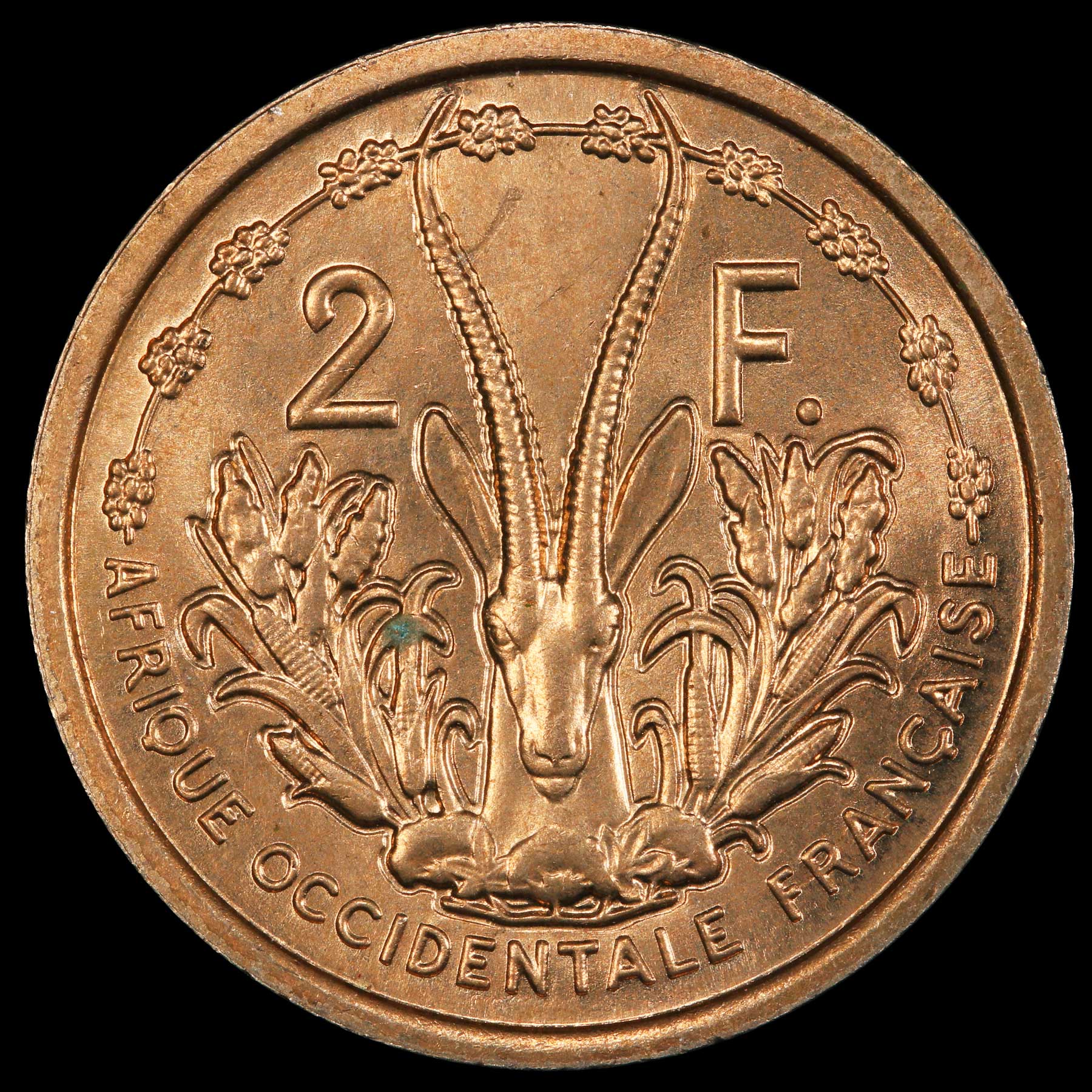 PCGS SP64 1948 French West Africa Essai Pattern 2 Franc