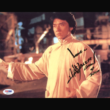 PSA Certified Jackie Chan Signed 8 X10 Photo Authenticated Autograph