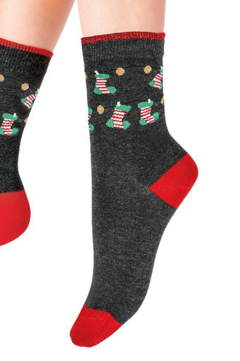 Pretty Polly Christmas Stocking Socks | Cotton Pretty Polly Festive Socks