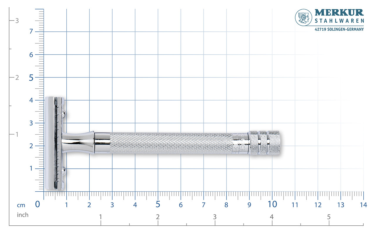 Merkur - DE Safety Razor 23C, Straight Guard, German (9023001)