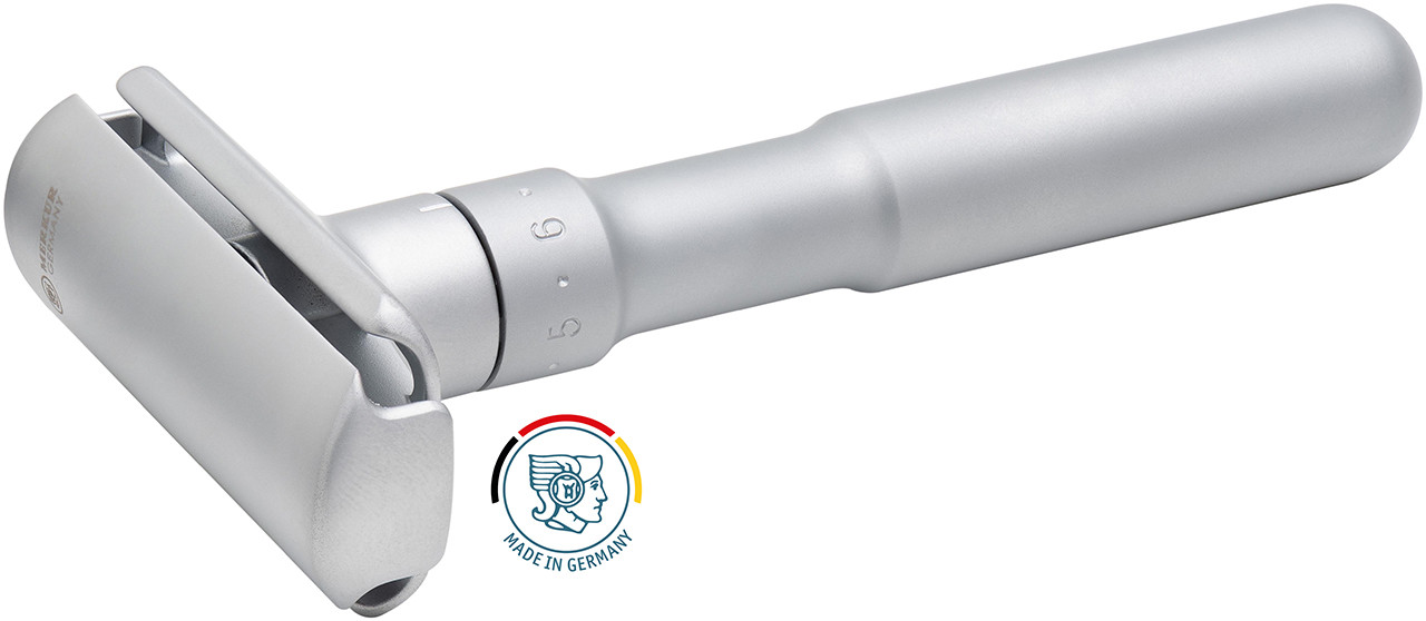Merkur - FUTUR Adjustable Safety Razor, Brushed - Safety Razors