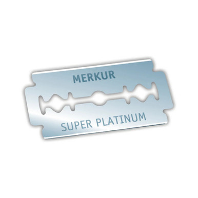 Merkur Super Platinum Double Edge Safety Razor Blades (Single Pack, 10 ...