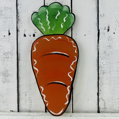 Carrot Unfinished Cutout, Wooden Shape, MDF DIY Craft Wall Decor