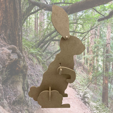 Standing Bunny, 3D Rabbit, Easter Bunny Craft for Kids, Unfinished ...
