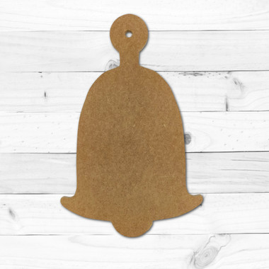 Ornament Bell Shaped Design, Unfinished Cutout, Wooden Shape, Paintable ...