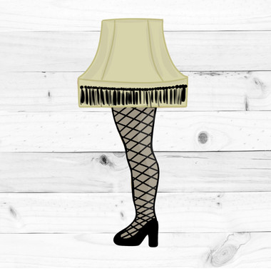 Leg Lamp, Christmas Shape, Unfinished Cutout, Wooden Shape, Paintable ...