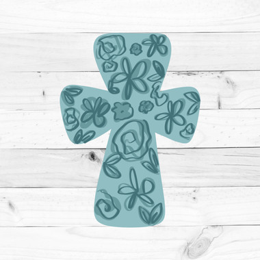Thick Cross, Unfinished Cutout, Wooden Shape, Paintable Wooden MDF ...