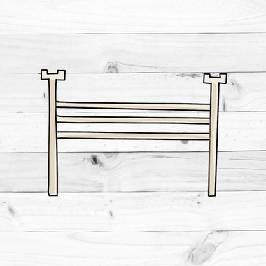 Jumping Fence, MDF Shape, Unfinished Wood Craft Shape ...