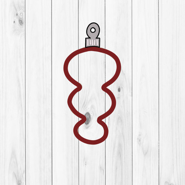 Curved Bauble Ornament Outline, Christmas Shape, Unfinished Wood Craft ...