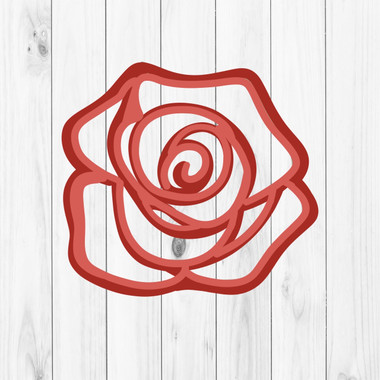 Rose Outline, Kids Shape, Unfinished Wood Craft Shape ...