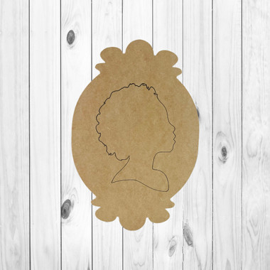 Silhouette of Lady Lydia, Kids Shape Unfinished Wood Cutout ...
